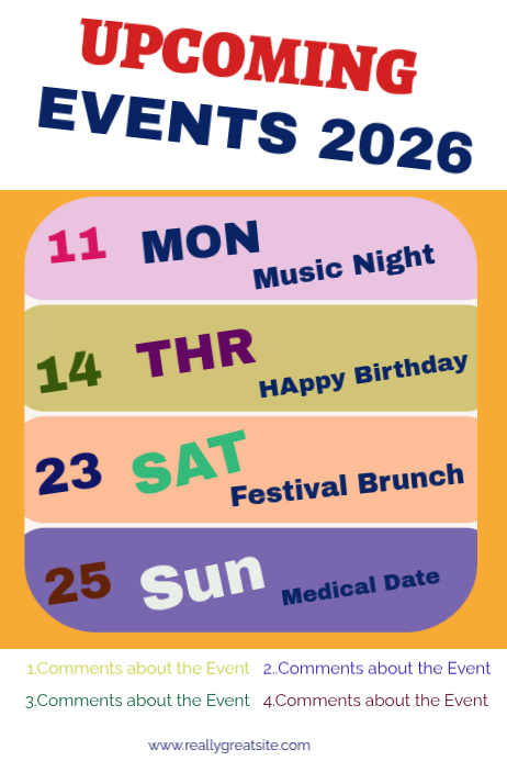 Plantilla de upcoming new flyers of the great one pure the worrer days ...