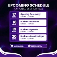 Upcoming Schedule 2025 Template | PosterMyWall