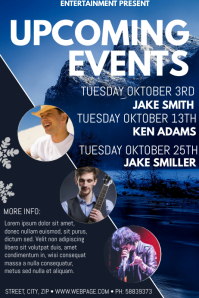 Upcoming events flyer template | PosterMyWall