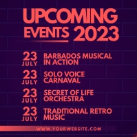 Upcoming Events Poster Template | PosterMyWall