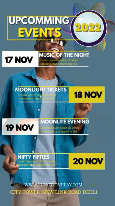 Upcomming Events Template | PosterMyWall