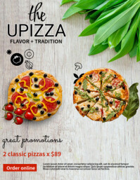 Pizza Menu Flyer Template | PosterMyWall