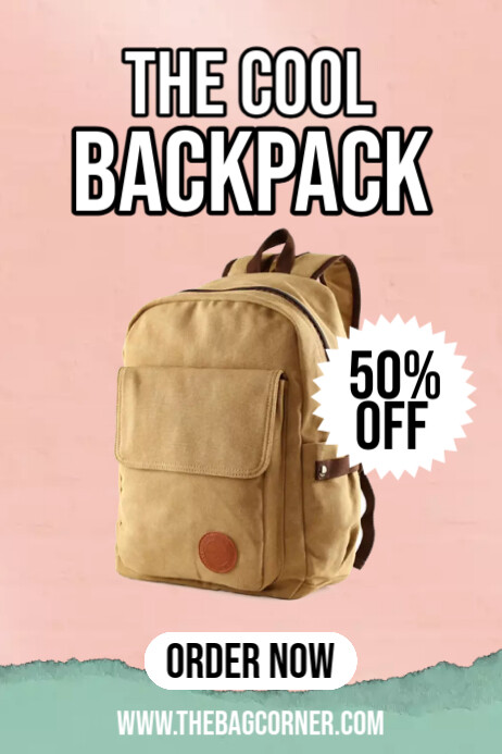 Urban Backpack Template | PosterMyWall