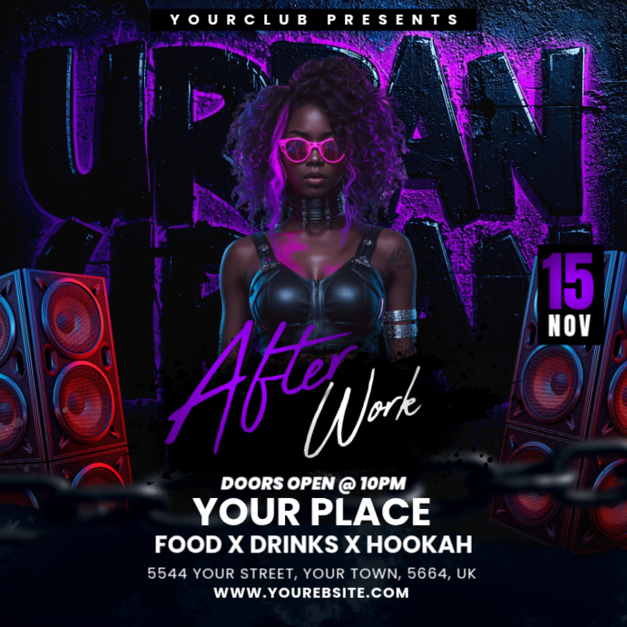 urban club flyer Template | PosterMyWall
