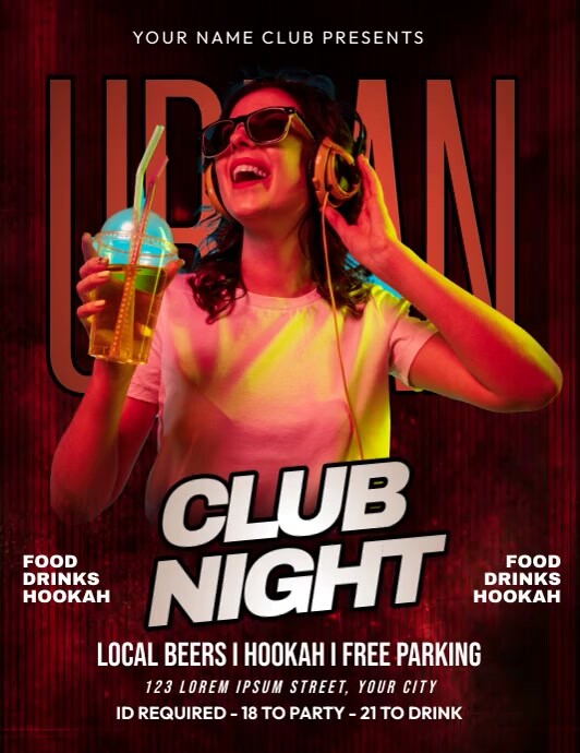 Urban Club Night Template | PosterMyWall