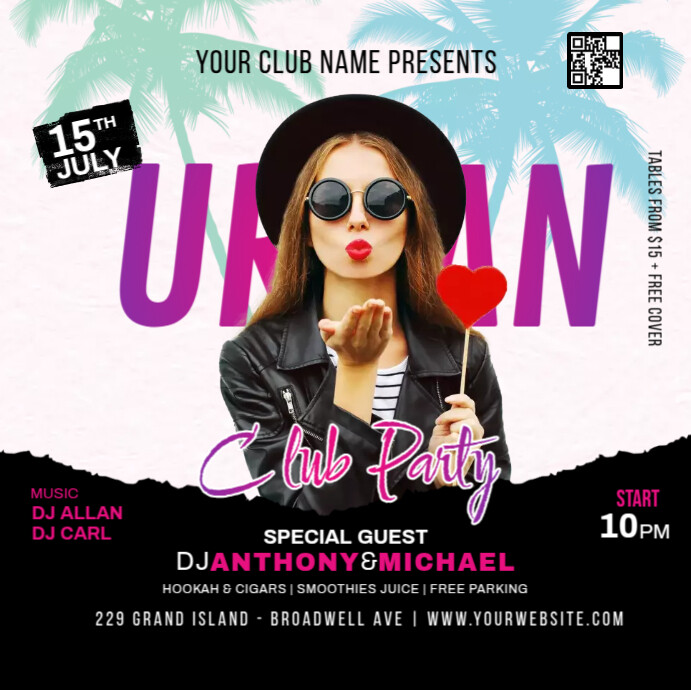 Plantilla de Urban Club Party Ads | PosterMyWall