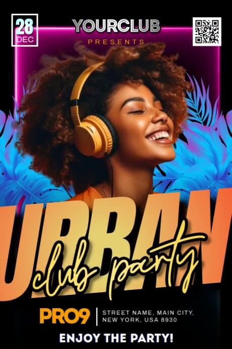 Plantilla de Urban Club Party | PosterMyWall