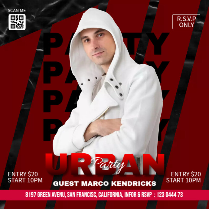 Urban Club Party Template | PosterMyWall