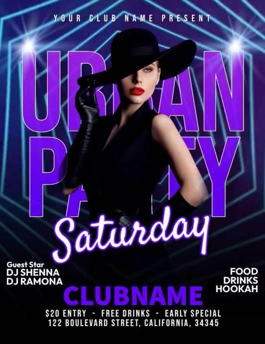 Urban Club Party Template | PosterMyWall
