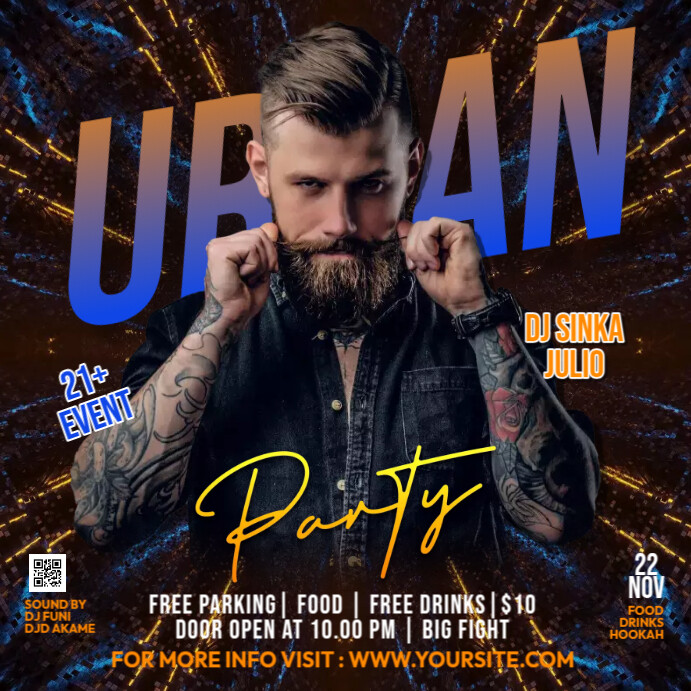 Plantilla de Urban Club Party | PosterMyWall