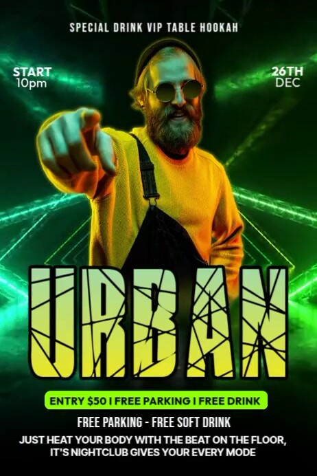 Urban Club Party Template | PosterMyWall