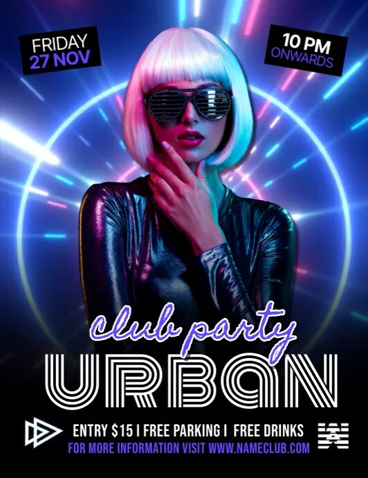Urban Club Party Template | PosterMyWall