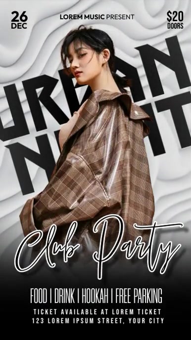 Urban Club Party Template | PosterMyWall
