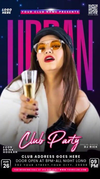 Urban Club Party Template | PosterMyWall