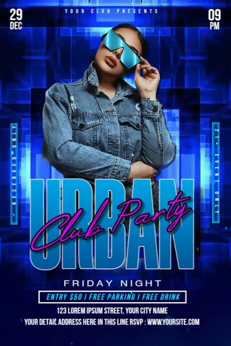 Plantilla de Urban Club Party | PosterMyWall