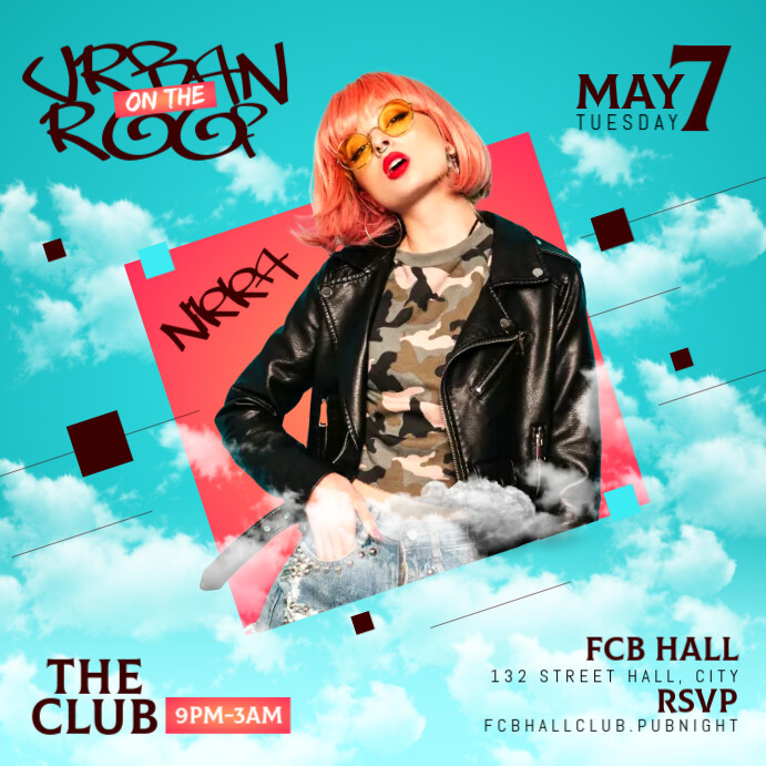 Urban Club Party Event Template | PosterMyWall