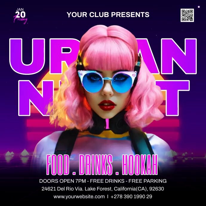 Urban Club Party Video Template | PosterMyWall