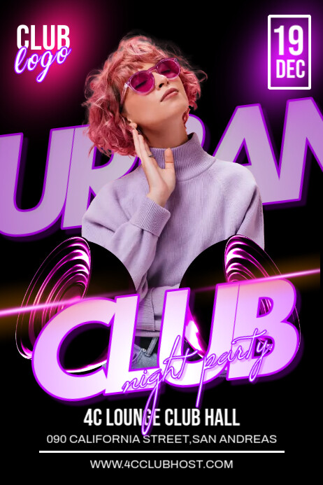 Urban Club Party Video Template | PosterMyWall