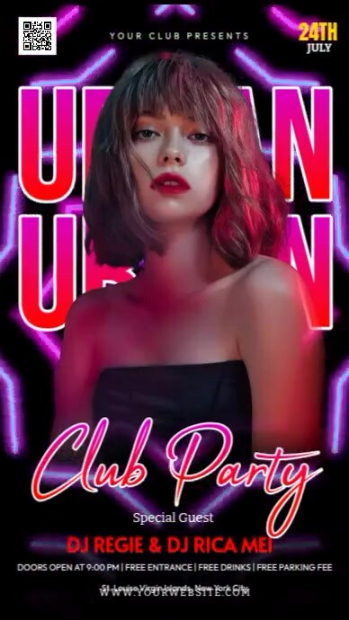 Plantilla de Urban Club Party Video | PosterMyWall