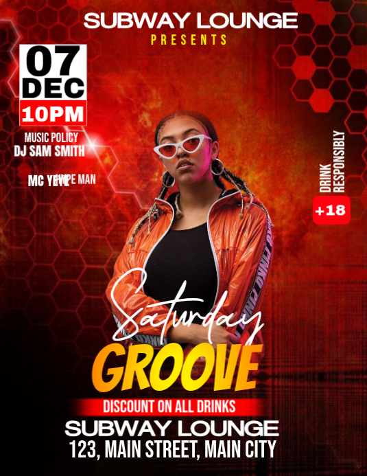 urban groove party Template | PosterMyWall
