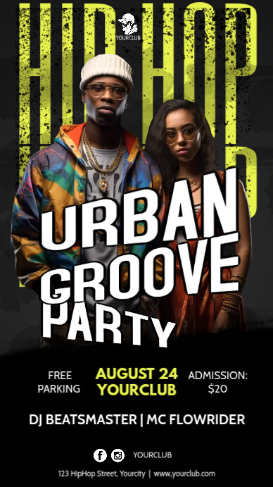 Plantilla de Urban Groove Party | PosterMyWall