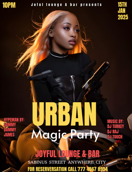Urban magic party Template | PosterMyWall