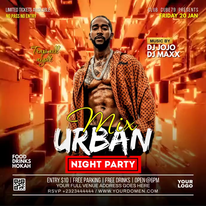 Plantilla de Urban mix night party | PosterMyWall