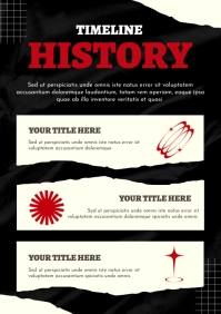 Modèle Black Green Urban Modern History Timeline | PosterMyWall