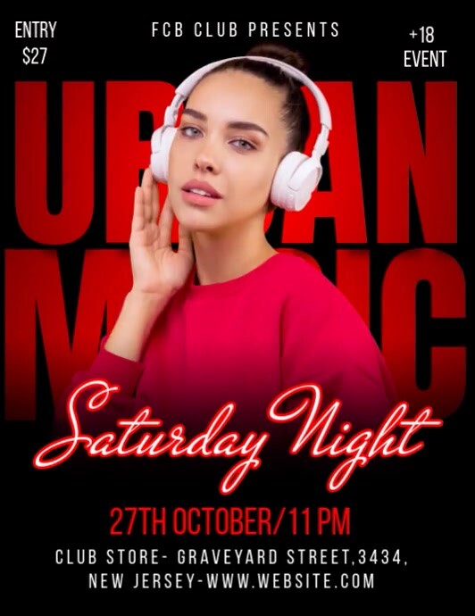 Plantilla de Urban Music Ads | PosterMyWall