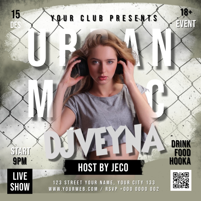 Urban Music Ads Template | PosterMyWall