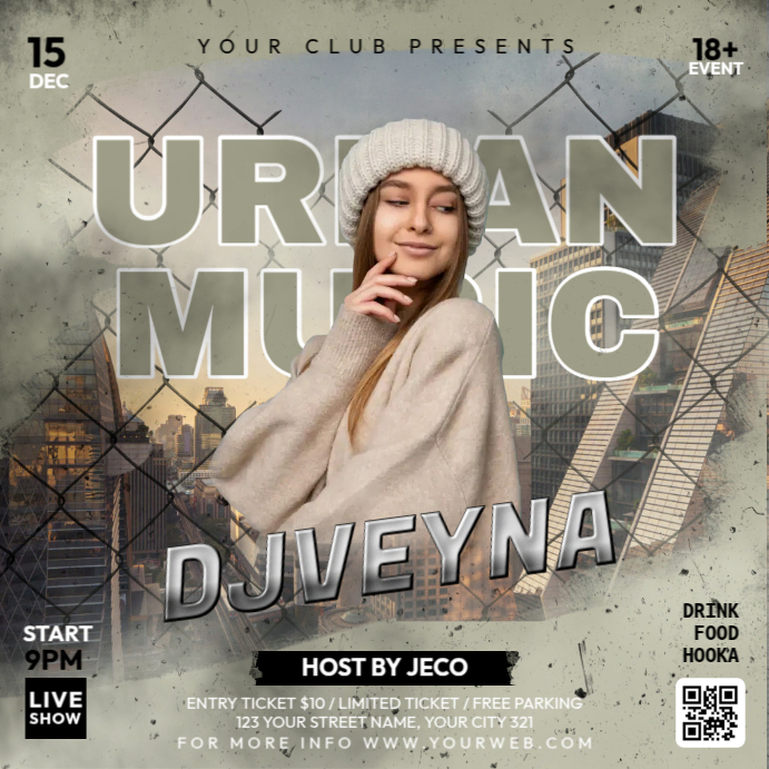 Urban Music Ads Template | PosterMyWall