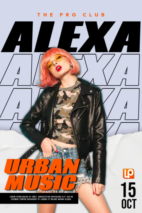 Plantilla de Urban Music Club | PosterMyWall