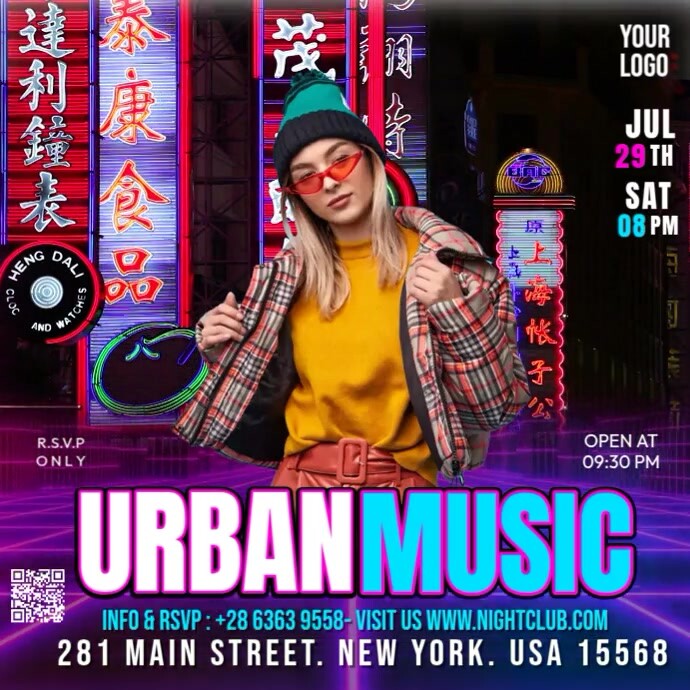 Urban Music Instagram Video Ads Template | PosterMyWall