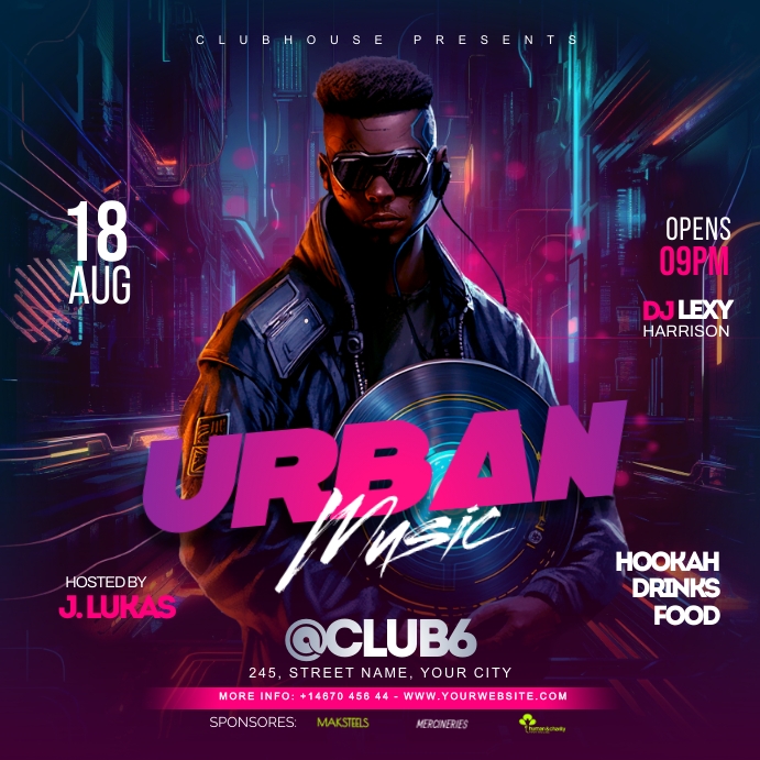 urban music night Template | PosterMyWall