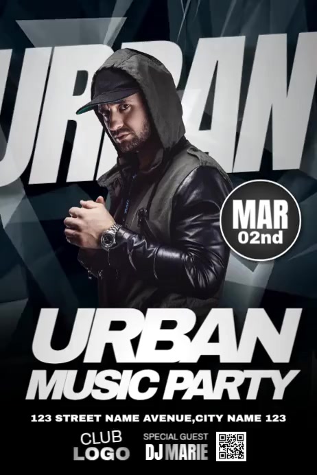 Copy of Urban Music Party Ads | PosterMyWall