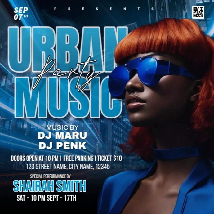 Urban Music Party Template | PosterMyWall