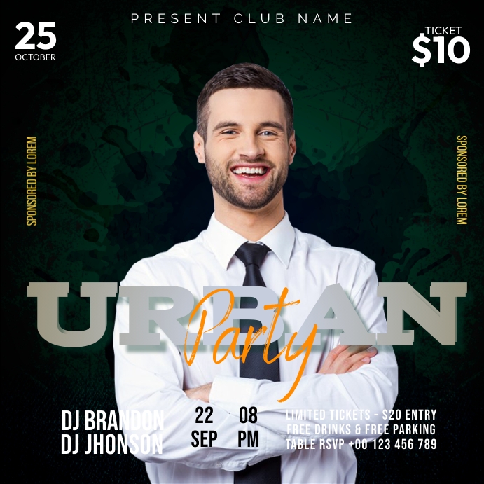 Urban Music Party Template | PosterMyWall