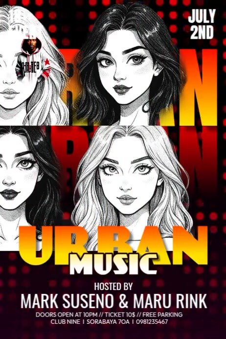 Urban Music Party Template | PosterMyWall
