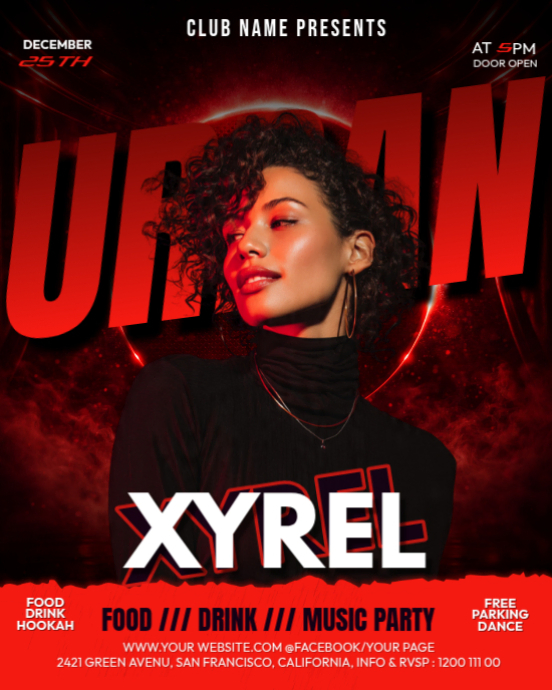 Urban Music Party Template | PosterMyWall