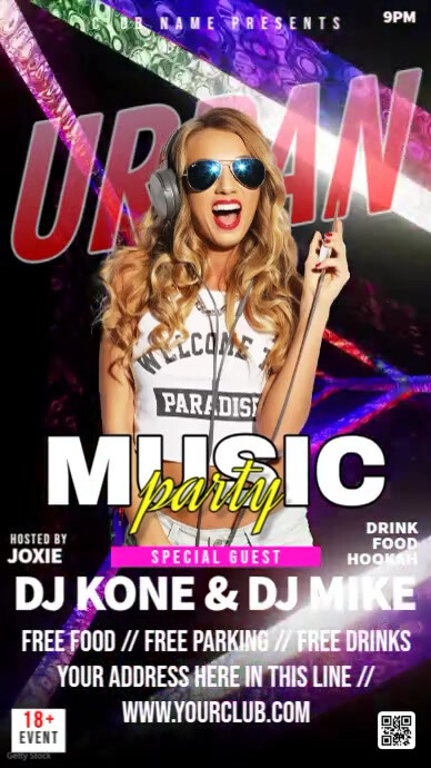 Urban Music Party Video Template | PosterMyWall