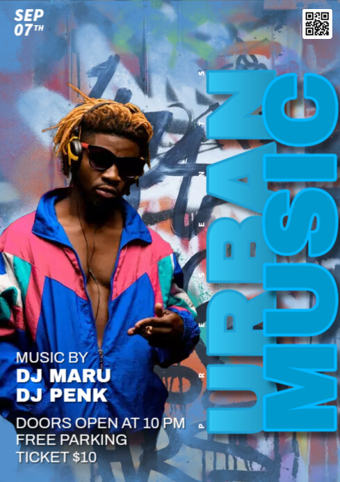 Urban Music Poster Template | PosterMyWall