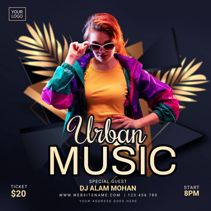 Copy of Urban Music template | PosterMyWall