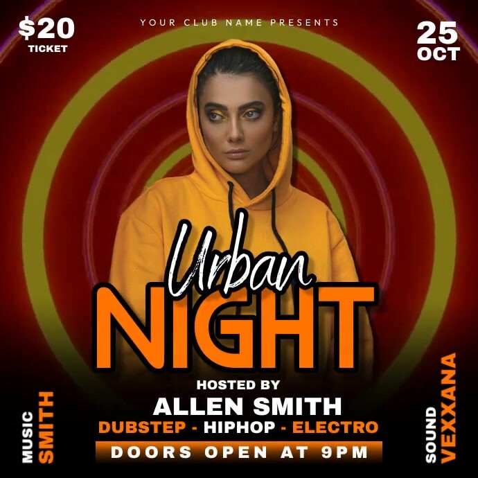 Urban Night Ads Template | PosterMyWall