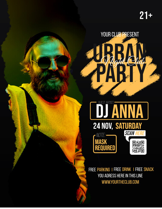 Plantilla de Urban Night Club Ads | PosterMyWall