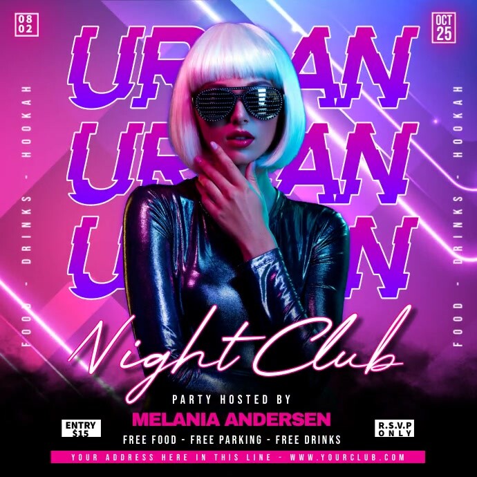 Urban Night Club Event Template | PosterMyWall