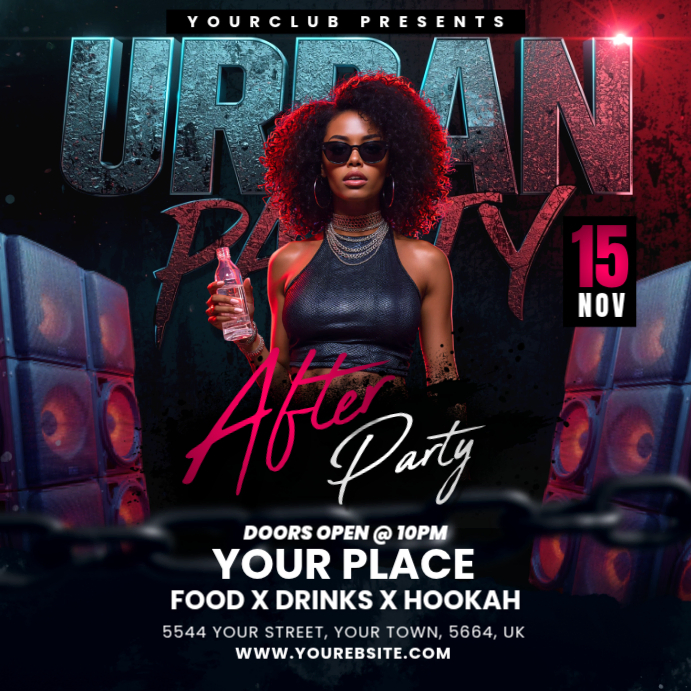 urban night club flyer Template | PosterMyWall