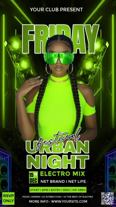 Urban Night Instagram Story Template | PosterMyWall