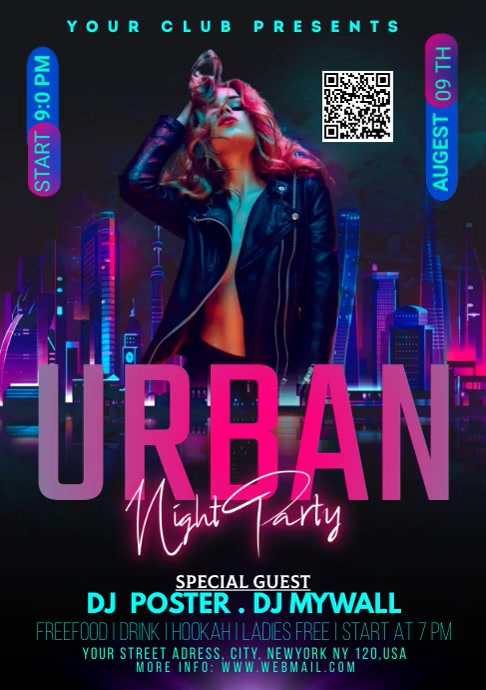 urban night party (1) Template | PosterMyWall