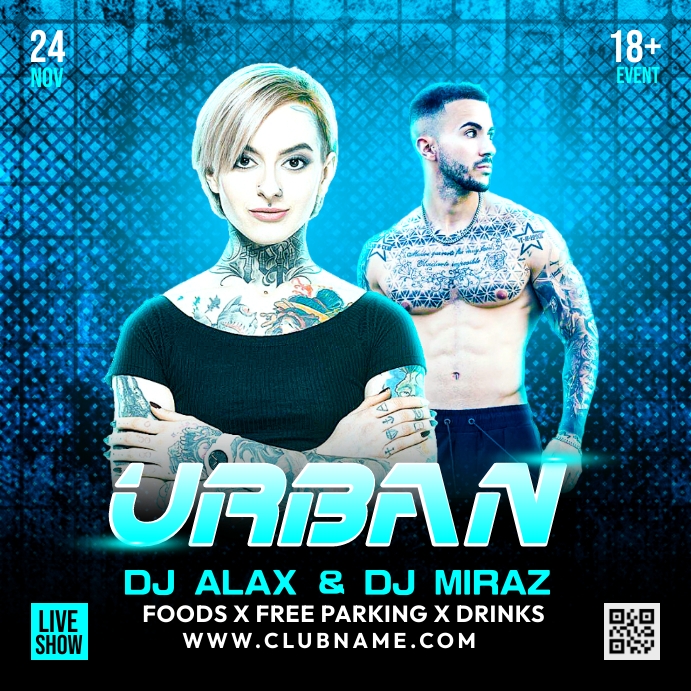 Urban Night Party Ads Template | PosterMyWall