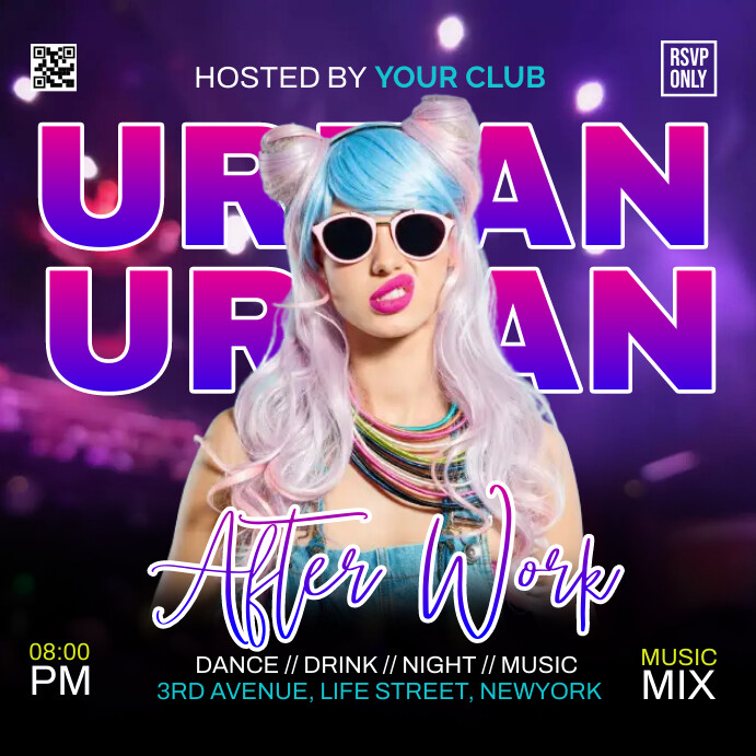 Urban Night Party Ads Template | PosterMyWall